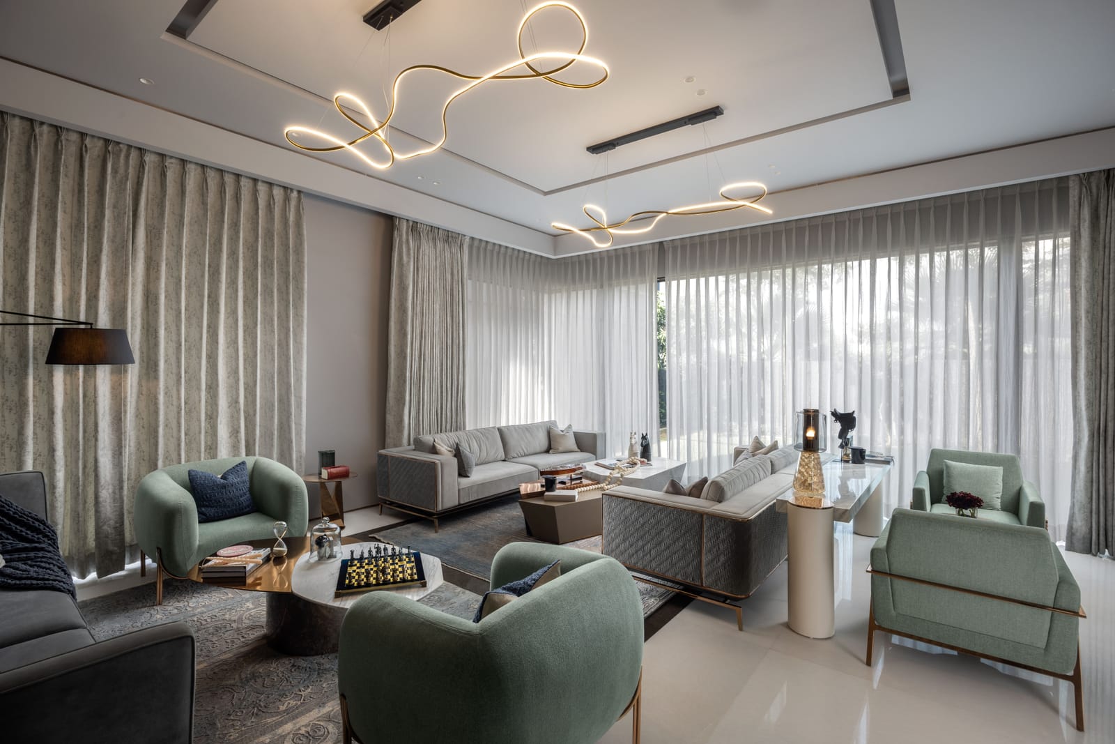 Minimal Luxury Home in Meerut made with Marble | Buildofy