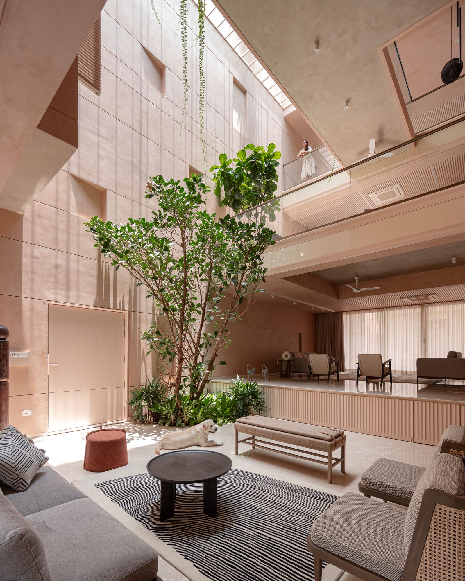 A Skylit Luxury Home in Hyderabad with Courtyard & Atrium